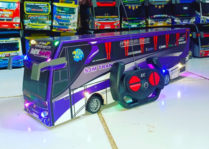 miniatur bus bis remot control telolet basuri sjm trans ratu maher ...