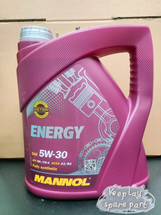 MANNOL 7511 Energy SAE 5W-30 Fully Synthetic Engine Oil 4L | Lazada