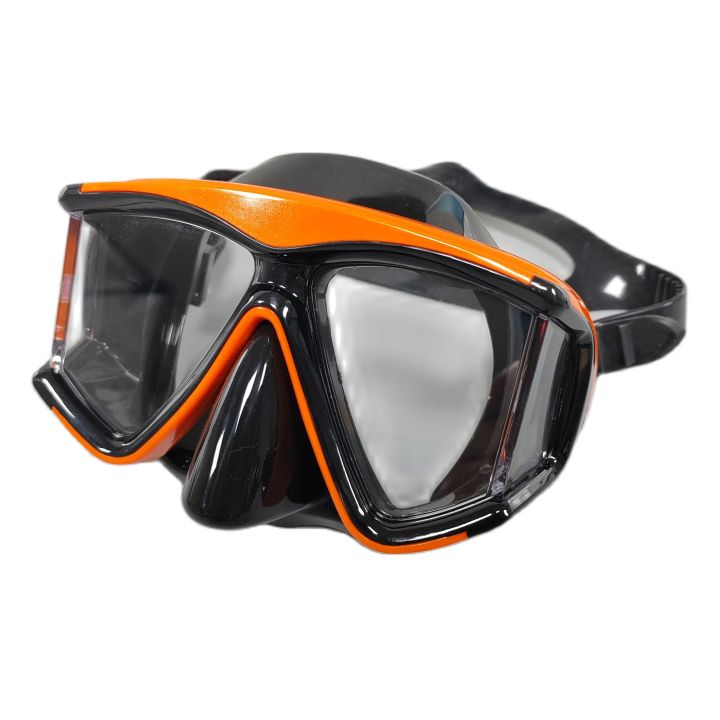 Professional scuba diving mask resin anti-fog snorkeling adult silicone ...