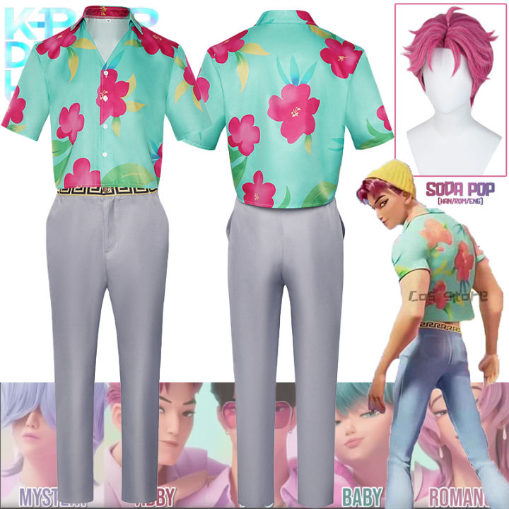 Movie KPop Demon Hunters Saja Boys Abby Cosplay Costume Korea Star ...