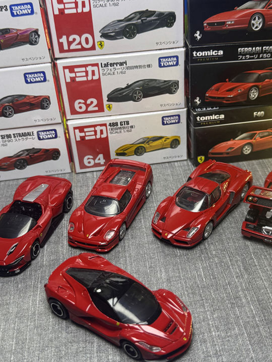 Japan Version TOMY Alloy Car Decorations 62 Ferrari LaFerrari Racing ...
