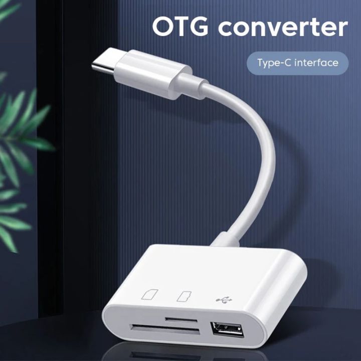 3 In 1 Adapter Type-C, Tf, Cf, Sd, Memory Card Reader, Recorder ...