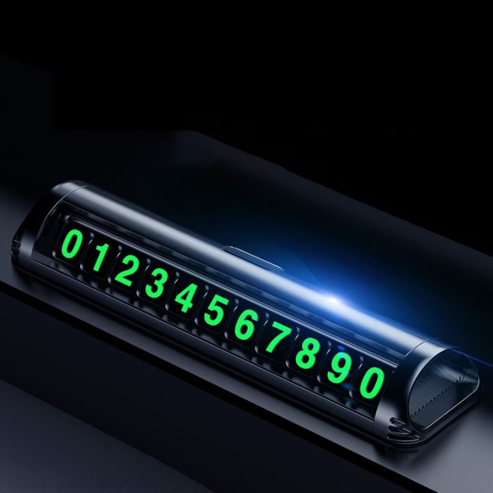 Car Temporary Stop Sign Temporary Car Parking Card Telephone Number Car ...