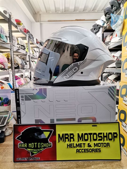 spyder neo blade artic white halface helmet | Lazada PH