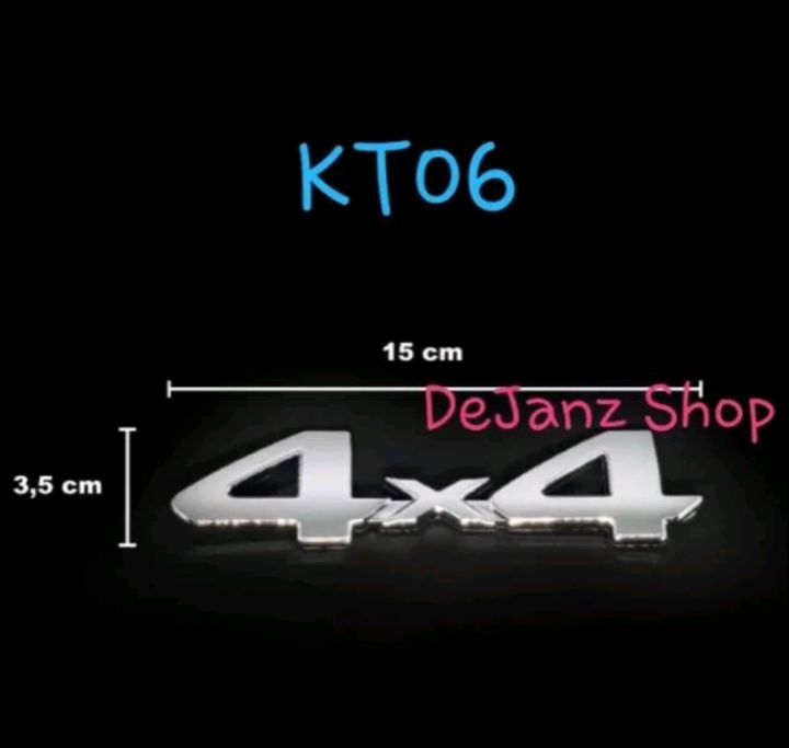 Emblem 4x4 , 4 x 4 Logo Sticker Lambang Tempelan Stiker Simbol 4x4 Rata ...