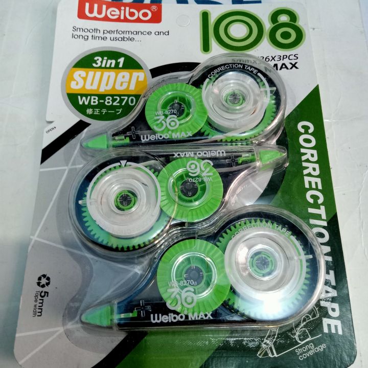 Correction tape by 3 & by 6 | Lazada PH