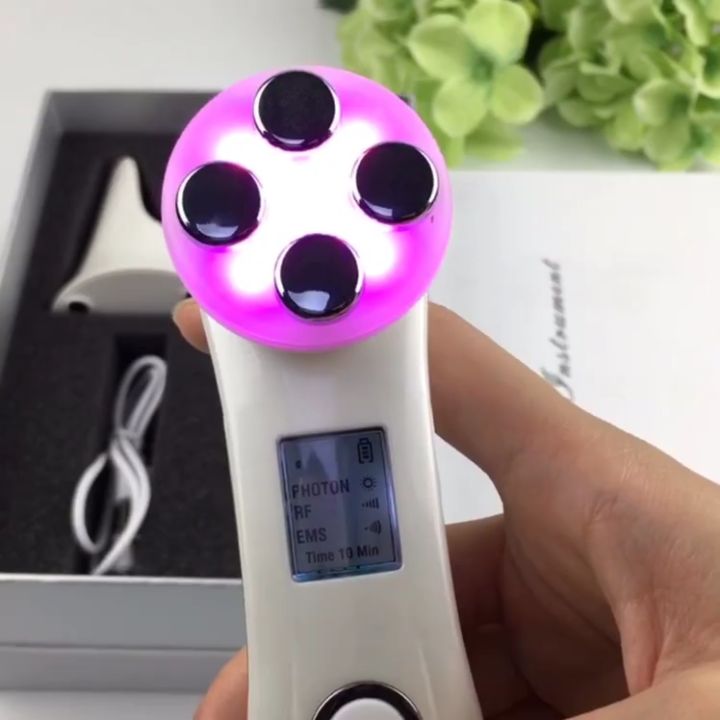 EMS RF Skin Care Galvanic High Frequency Light Therapy Anti Aging ...