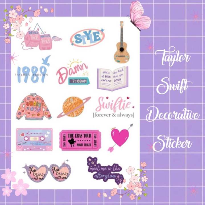 Taylor Swift Waterproof Vinyl Sticker Pack Die-cut | Lazada PH