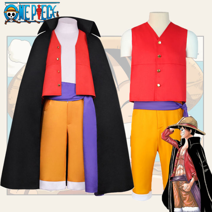 Anime One Piece Luffy Costume Ghost Island Chapter Monkey D Luffy ...