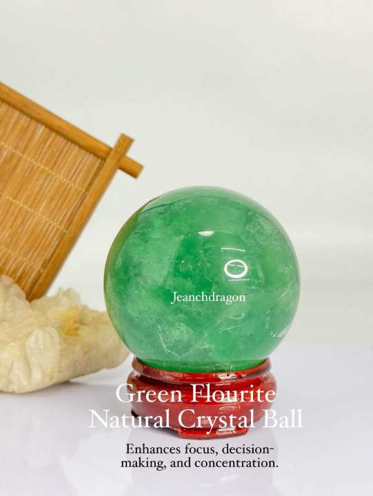 Feng Shui Flourite Natural Stone Crystal Ball Display | Lazada PH
