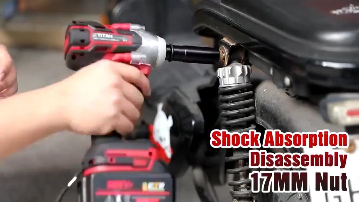 Impact Wrench Tool Cordless Torsi besar Mesin Bor Baterai Cordless ...