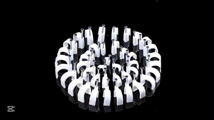 100PCS Wall Mount Wire Clip Nails Cable Management Electrical Wires ...