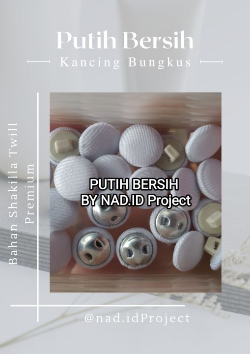 Kancing Bungkus Model Gepeng, Bulat dan Lancip Bawah Plastik/Kaleng UK ...