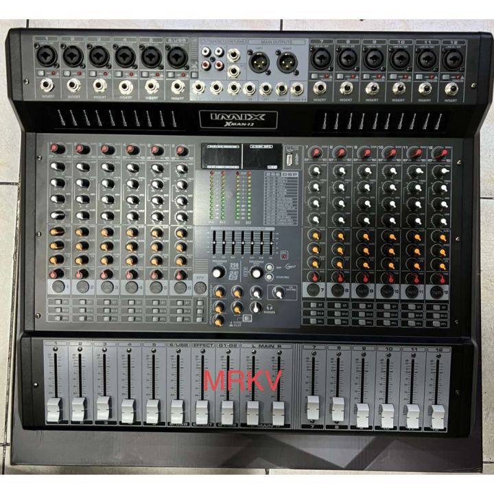 Imix XMAN-12 12" Channel Professional Audio Mixer with 256 DSP Digital ...
