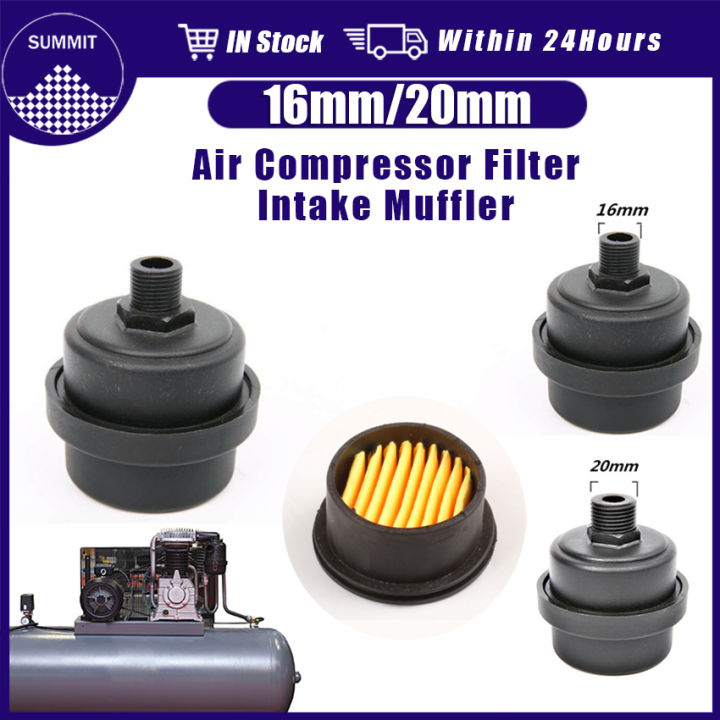 Oil-free Air Compressor Muffler 0.62/0.78in Thread Dia Air Compressor ...