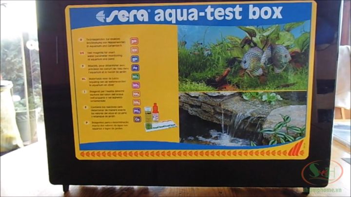 Bộ vali Sera Aqua Test Box 9in1 +Cl, Ca, Koi kiểm tra ph, gh, kh, nh3 ...