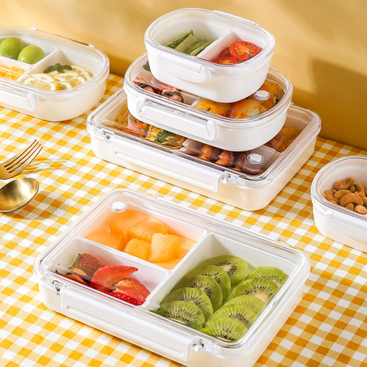 Lunch Box Bento Box Microwave Safe Refrigerator Box Salad Fruit Box ...