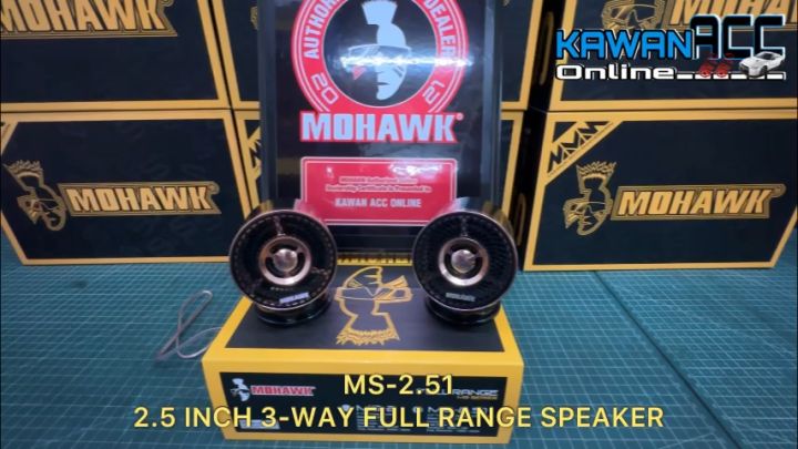 MOHAWK MS Series MS-2.51 2.5" inch Full Range Speaker 3way Tweeter/Mid ...