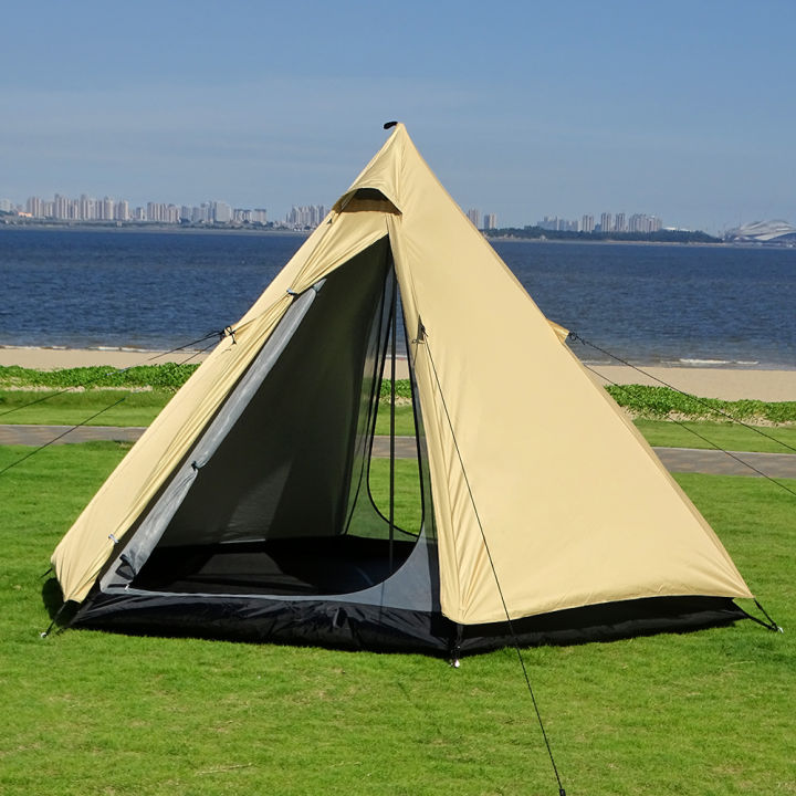 Ultralight Pyramid Tent 4 person Outdoor Camping Complete Teepee Tent ...