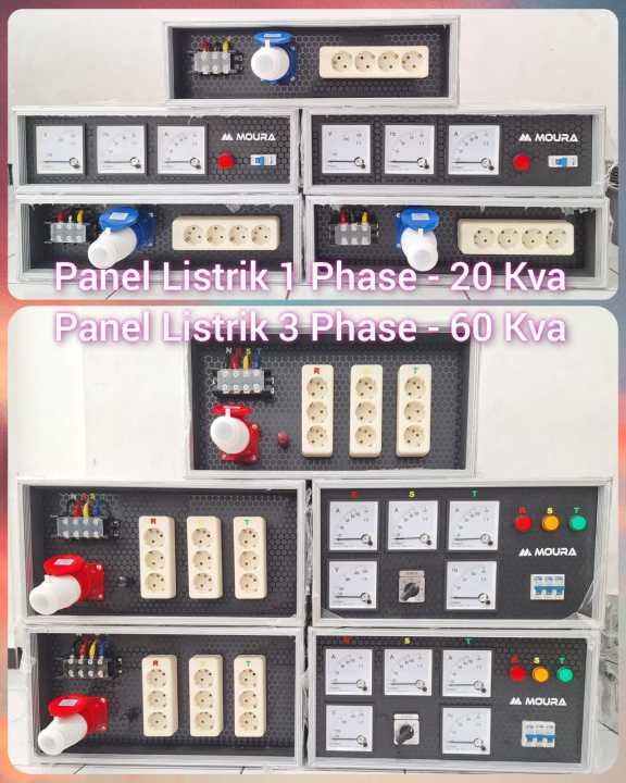 panel listrik genset 1 phase 3 phase merk moura | Lazada Indonesia