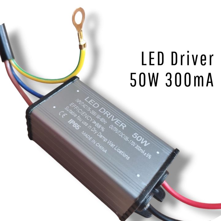 Driver LED 50W 300mA - Trafo Lampu PJU Lampu Jalan 50 Watt | Lazada ...