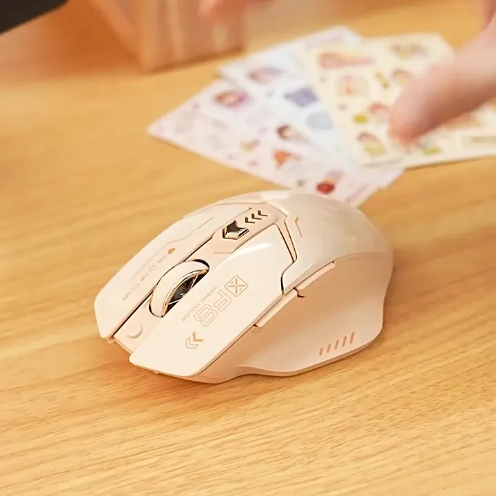 Inphic F8 2.4GHz Wireless Mouse Rechargeable Noiseless Clicks Mouse ...