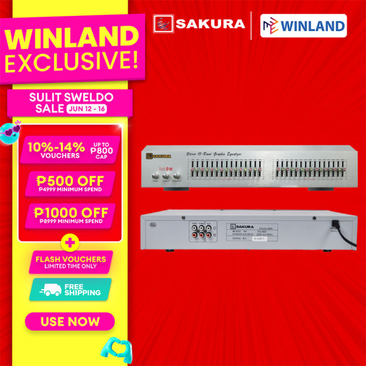 Sakura by Winland Stereo Graphic Equalizer EQ-800 | Lazada PH