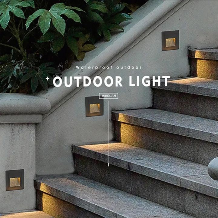 3W LED Step Light Waterproof Stair Corridor lights AC85-265V Recessed ...