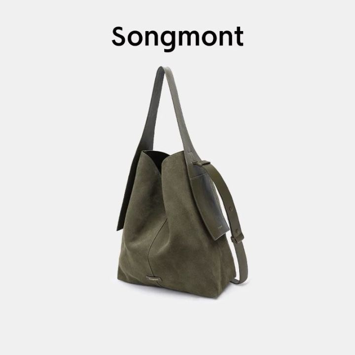 Songmont Large Drippy Tote Bag for Men and Women Suede leather | Lazada ...