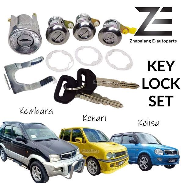 Perodua Kelisa/Kenari/Kembara Key Lock Set (Ignition Starter Switch ...