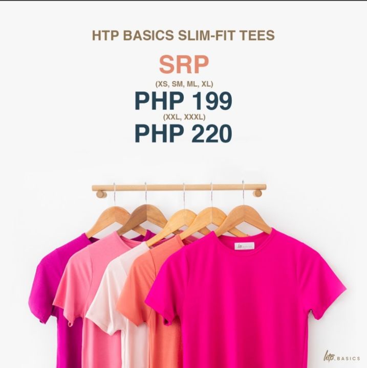HTP Basics - Slim Fit Tees | Lazada PH
