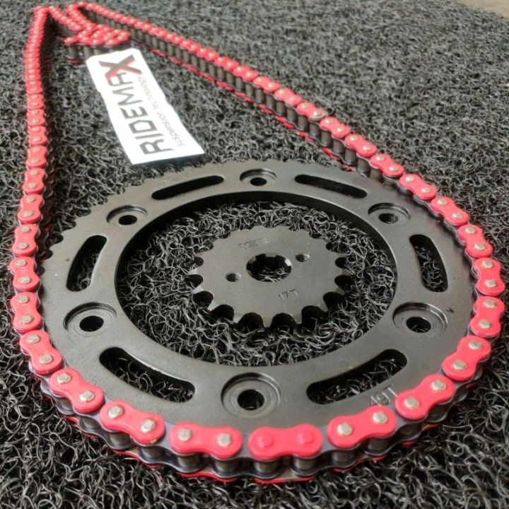 HONDA CRF150 SPROCKET CHAIN SET 428H HEAVY DUTY RED CHAIN | Lazada PH