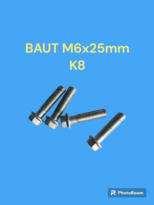 BAUT FLANGE M6x25mm baut cvt BAUT BAK KOPLING | Lazada Indonesia BAUT FLANGE M6x25mm baut cvt BAUT BAK KOPLING | Lazada Indonesia