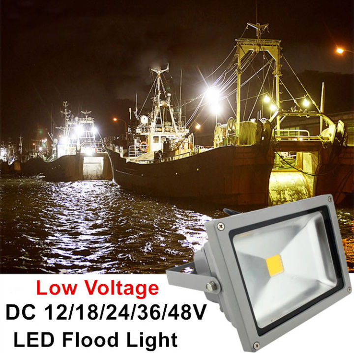 Angelila 12V 18V 24V 36V 48V LED Flood Light Waterproof 10W 20W 30W 50W ...