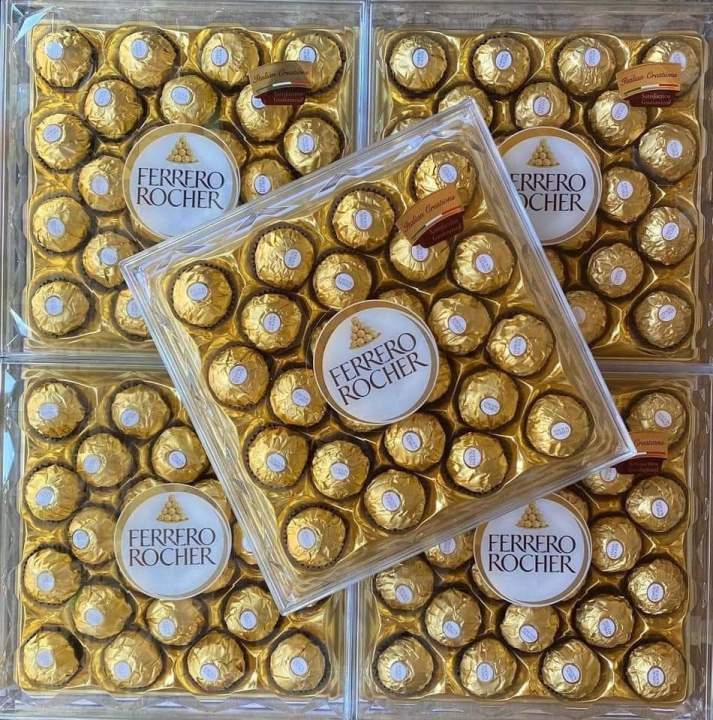 FERRERO ROCHER Imported Chocolate T8 Heart Shape / T24 Square Imported ...