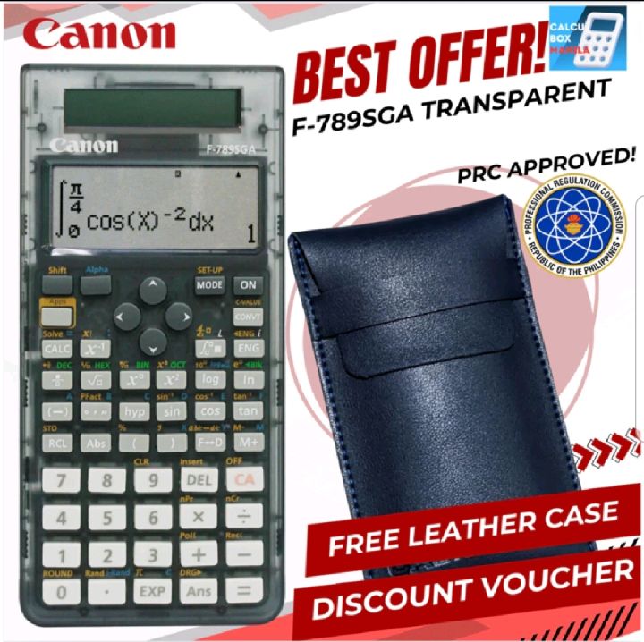 Canon F-789SGA scientific calculator for board exam free case | Lazada PH