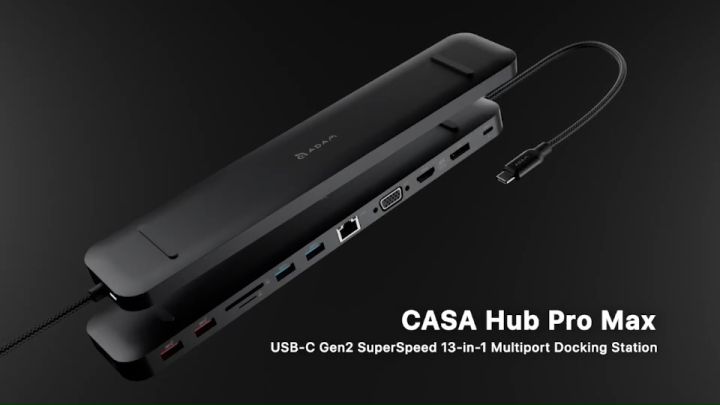 Adam Element CASA Hub Pro Max USB-C 3.1 Gen 2 & 4K60Hz 13-in-1 Hub ...