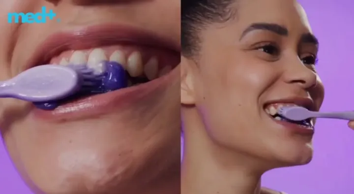 Med+ Purple Whitening Toothpaste 100g / Pasta Gigi / Dental Clean / Gum ...