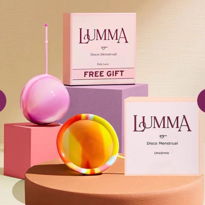 Lumma Disc Diva Cup จี้ประจำเดือน แก้วจี้จันทร์ แผ่นซับเล็กน้อย ว่ายน้ำ ...