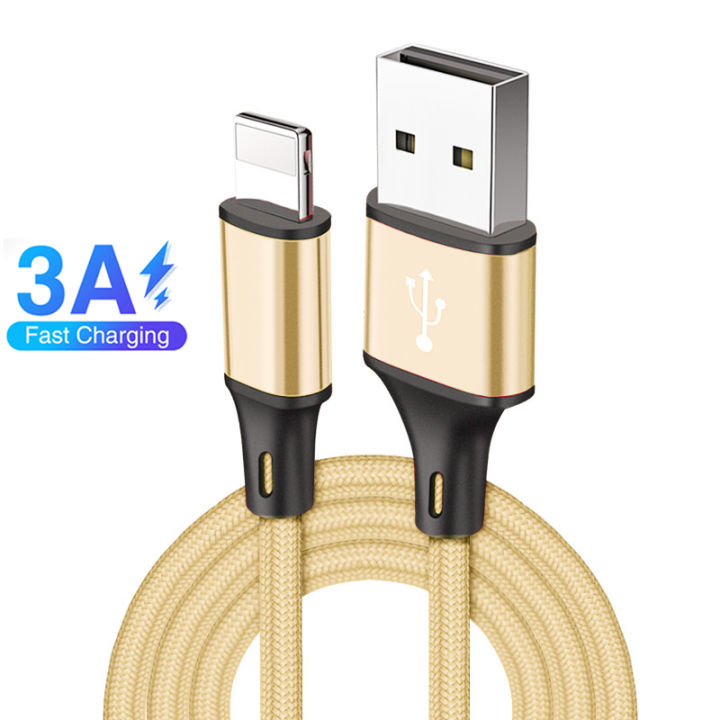 Quick Charge USB Cable For iPhone 13 12 11 Pro X Max 6 6s 7 8 Plus ...