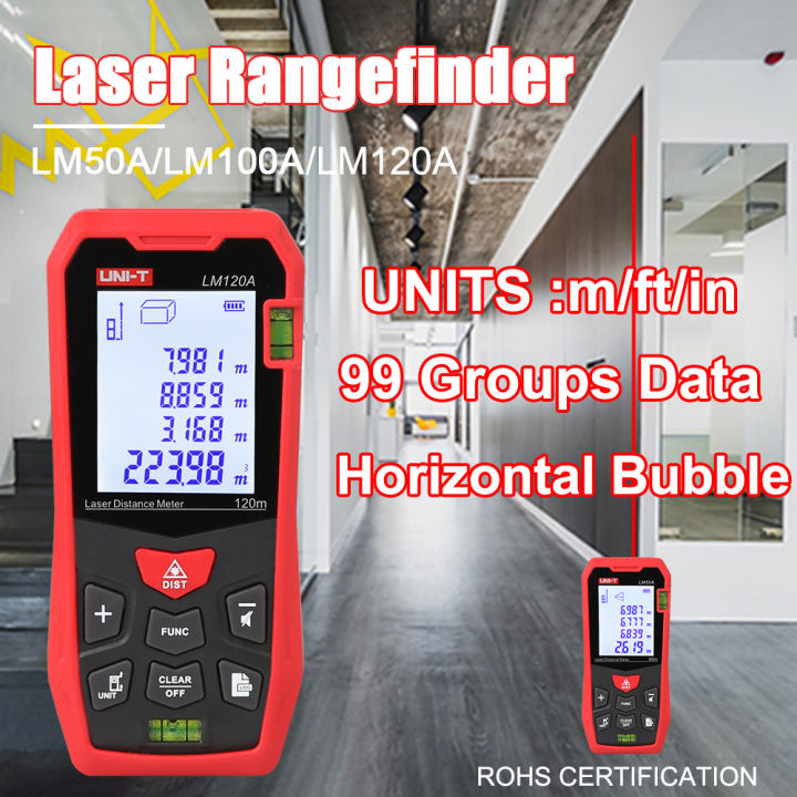 UNI-T Laser Rangefinder LM50A LM70A LM100A LM120A Laser Distance Meter ...