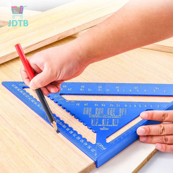 7/12inch Aluminum Alloy Triangular Ruler Building Framing Tools Gauges ...