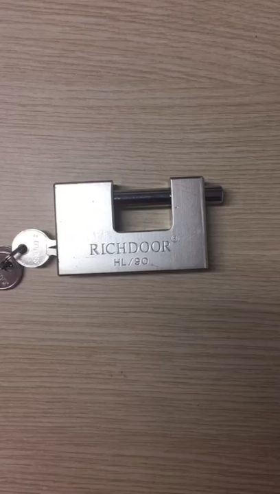UnihomSG [ReadyStock] RICHDOOR HL-90 Top Security Gate Lock/ Padlock ...