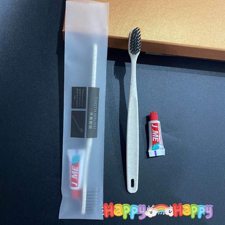 100 disposable toothbrushes and toothpaste separately packaged adult ...