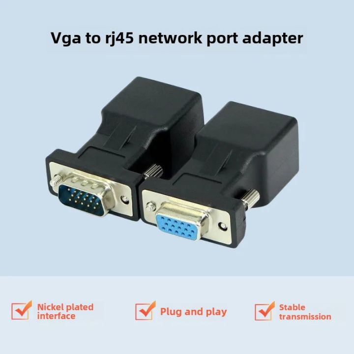 VGA To RJ45 Adapter Single Cable Extension Signal Amplification ...