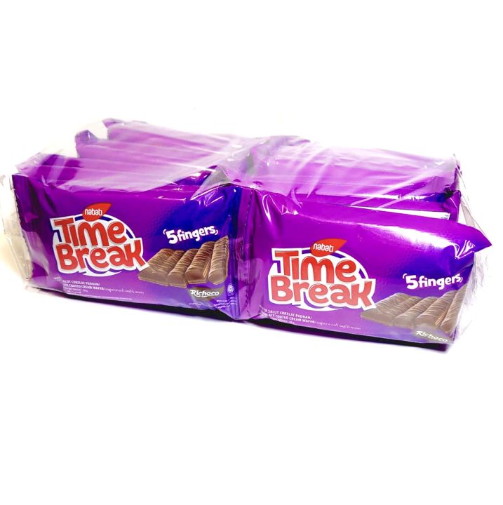 Nabati Time Break, Wafer Salut Cokelat Padua, Chocolate Coated Cream ...