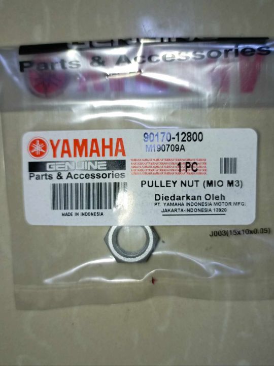Yamaha | Genuine - Pulley Nut (MIO/M3) 90170-12800 | Lazada PH