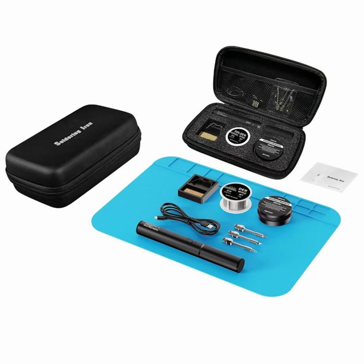 USB soldering iron 5V 8W with lithium battery Portable Repair Welding ...