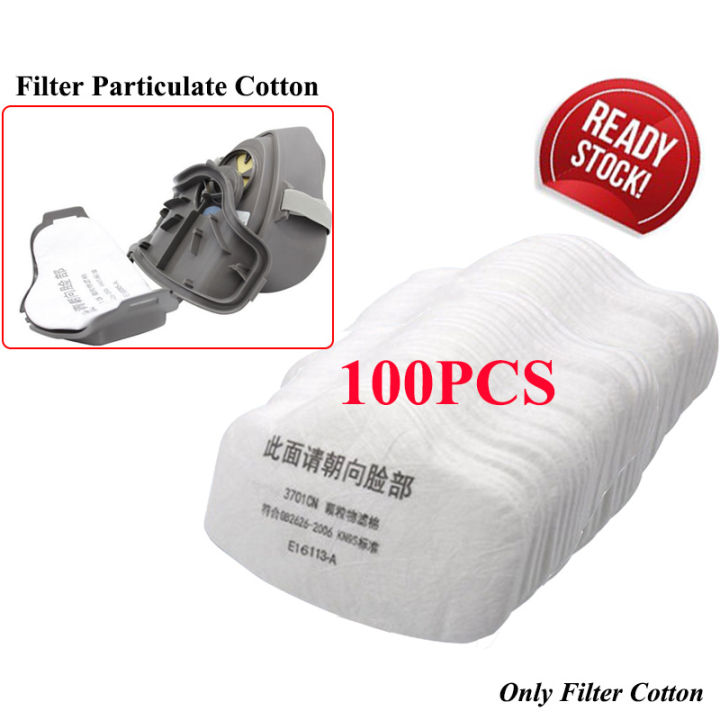 【READY STOCK】100PCS 3701CN FILTER COTTON FOR 3200 RESPIRATOR Dust-Proof ...