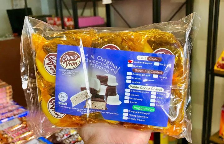 CHOCOVRON COATED POLVORON PASALUBONG SPECIAL POLVORON | Lazada PH